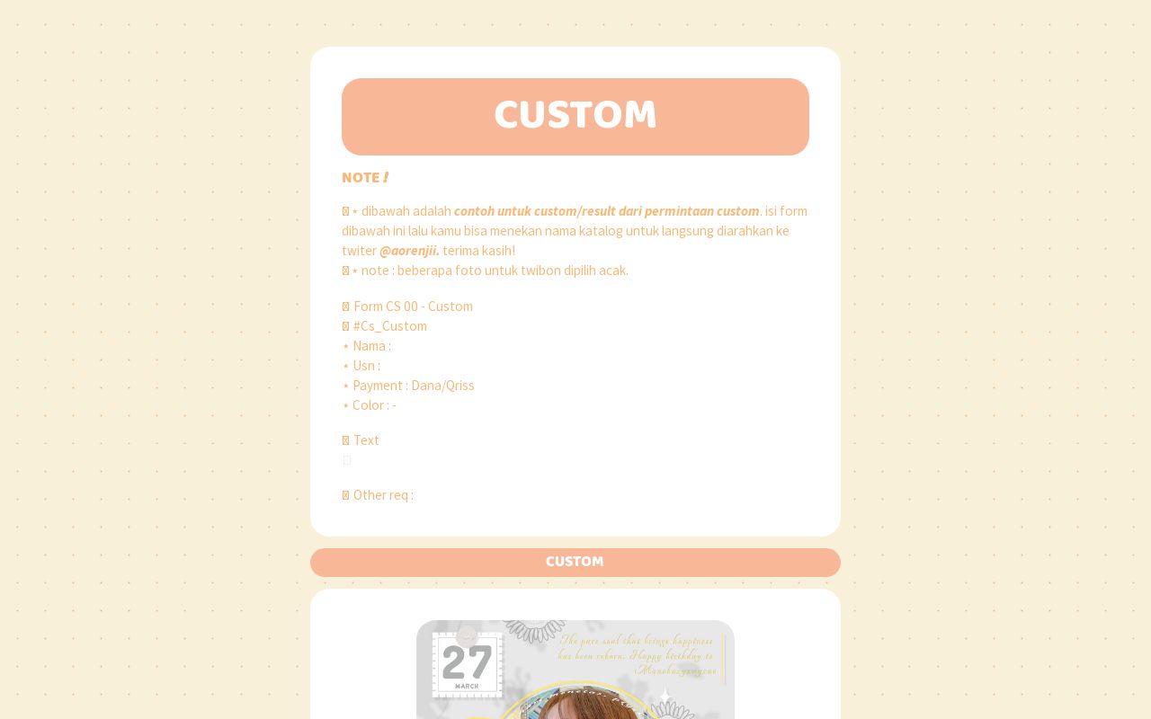 Custom
